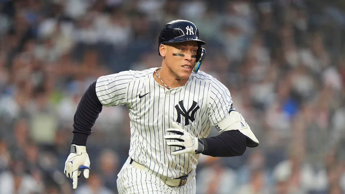 Aaron Judge Home Run 469 pies Explosión, casi del estadio Kaufman en enfrentamiento contra ...