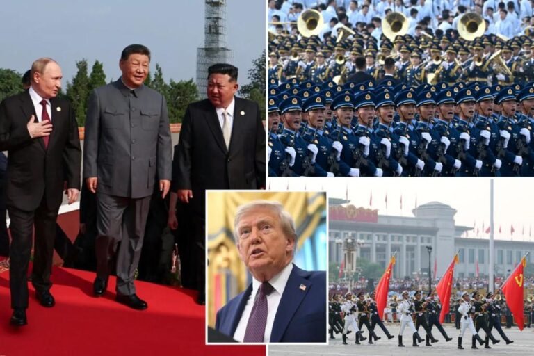 Trump Putin, Kim Jong Un y Xi Jinping a la Kuchka militar de China ...
