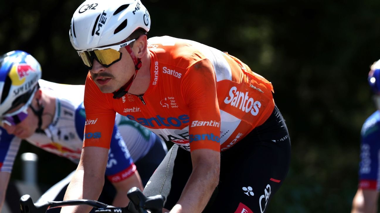 Jay Wynne gana el Tour Down Under tras estrellarse por culpa de un ...